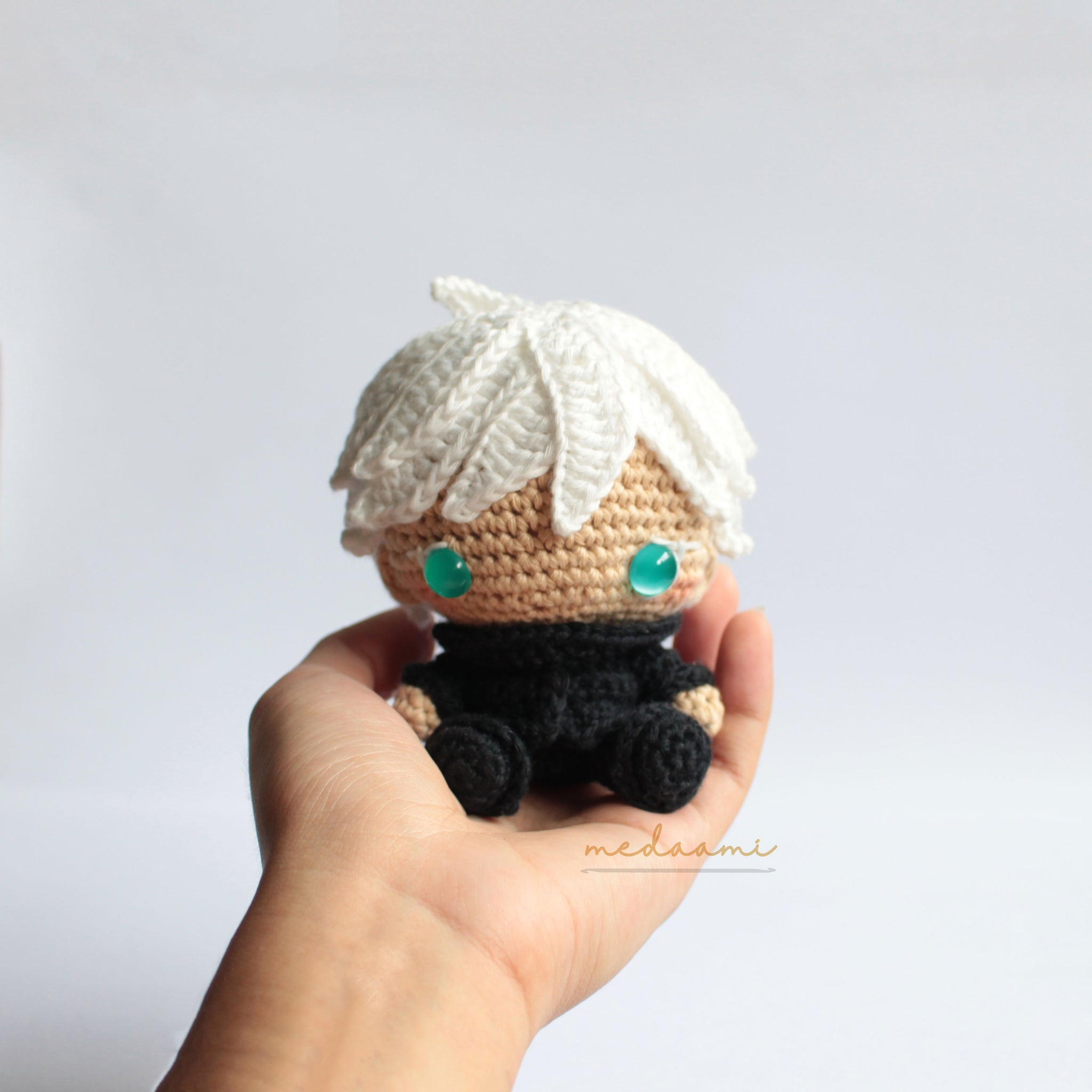 Satoru Gojo Jujutsu Kaisen inspired Amigurumi Pattern – Medaami Patterns