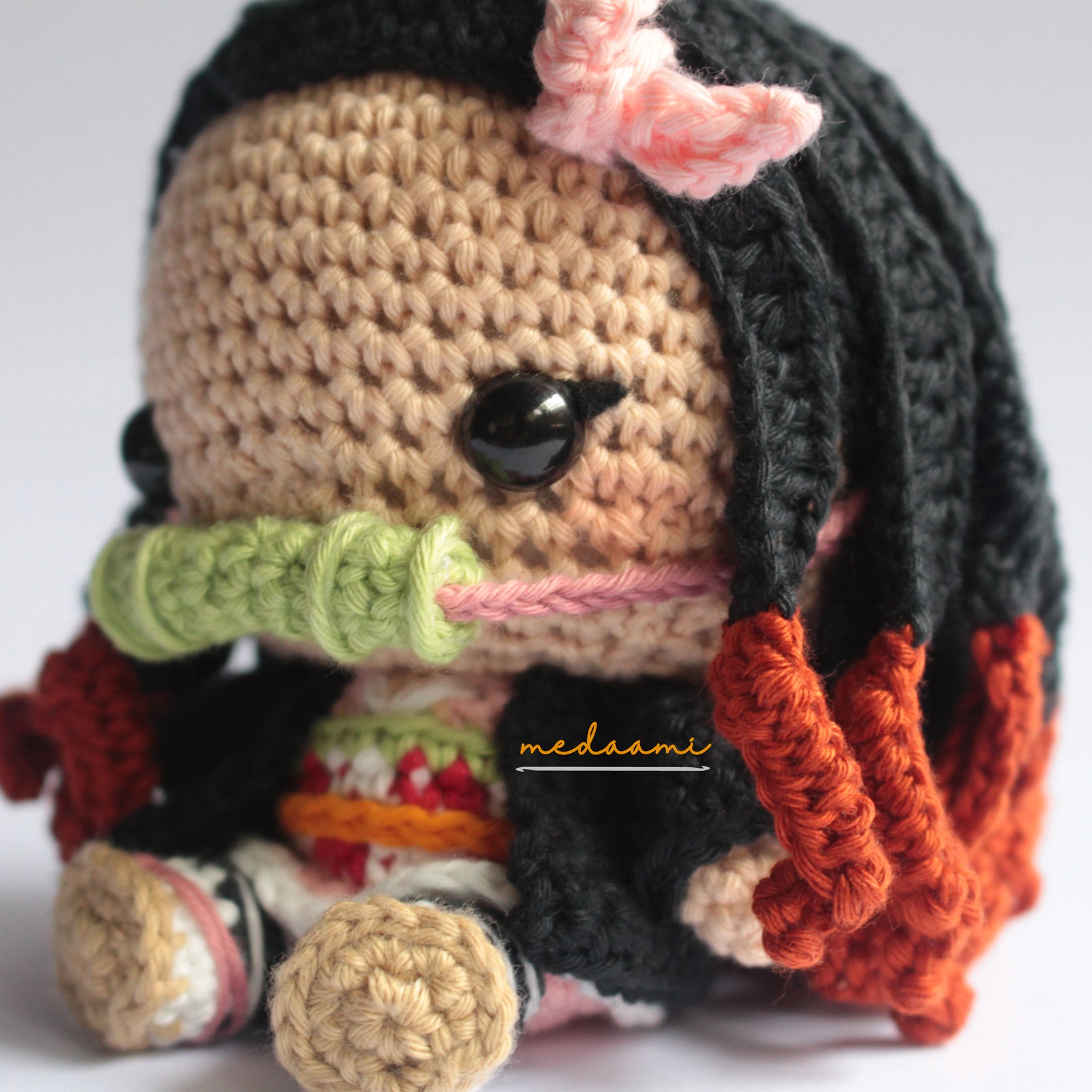 Nezuko Demon Slayer Amigurumi Crochet Doll Pattern – Medaami Patterns
