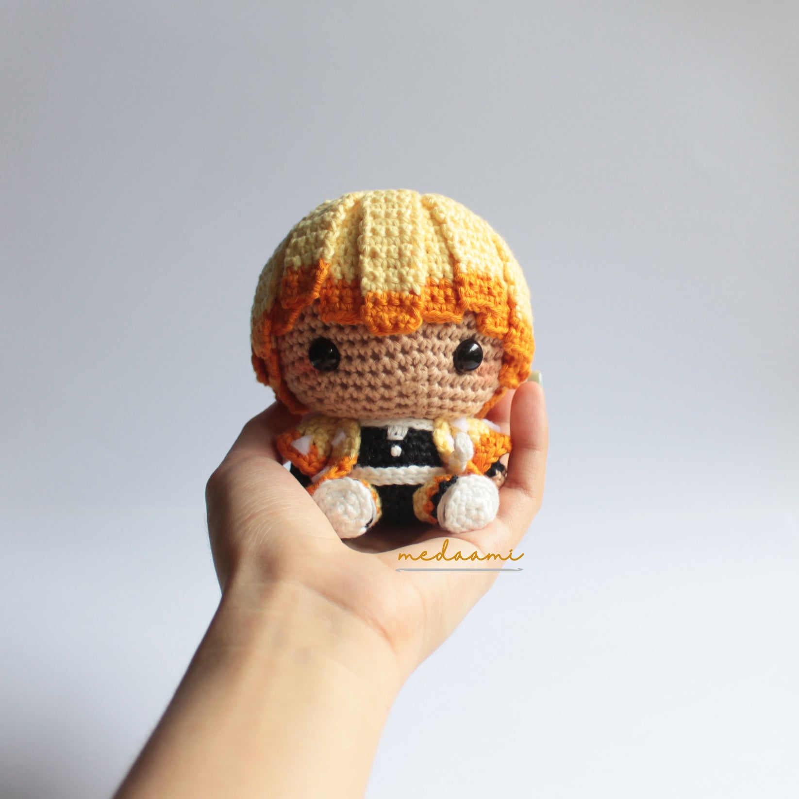 Zenitsu Demon Slayer Amigurumi Crochet Doll Pattern – Medaami Patterns