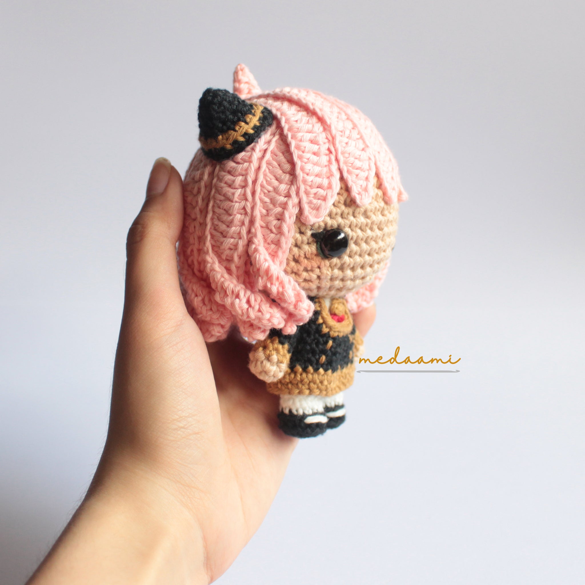 Anya Forger Spy x Family Amigurumi Crochet Doll Pattern – Medaami Patterns