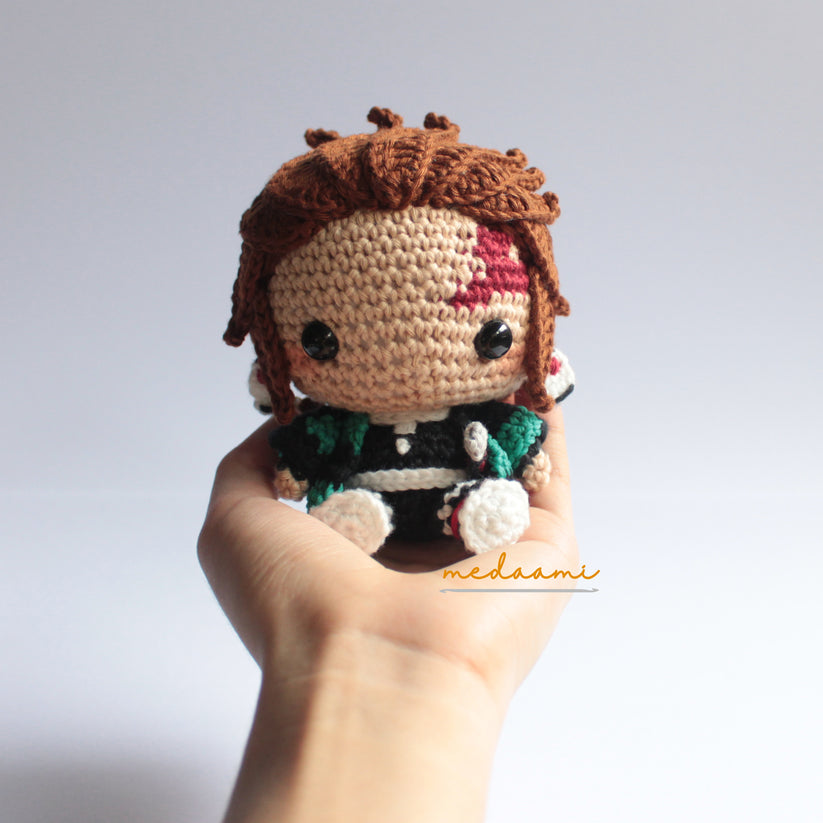 Tanjiro Demon Slayer Amigurumi Crochet Doll Pattern – Medaami Patterns