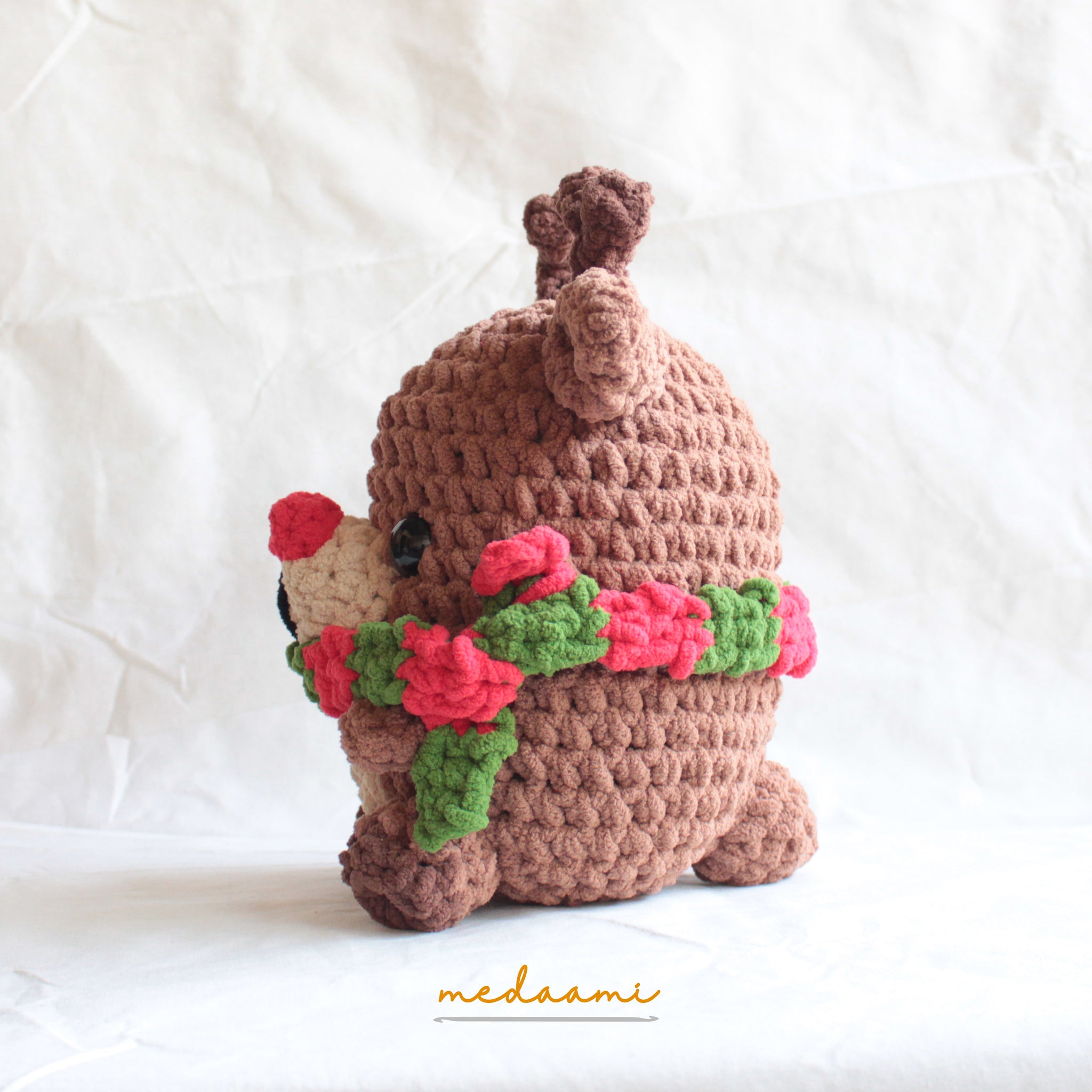 Christmas Chunky Reindeer Amigurumi Crochet Doll Pattern – Medaami Patterns