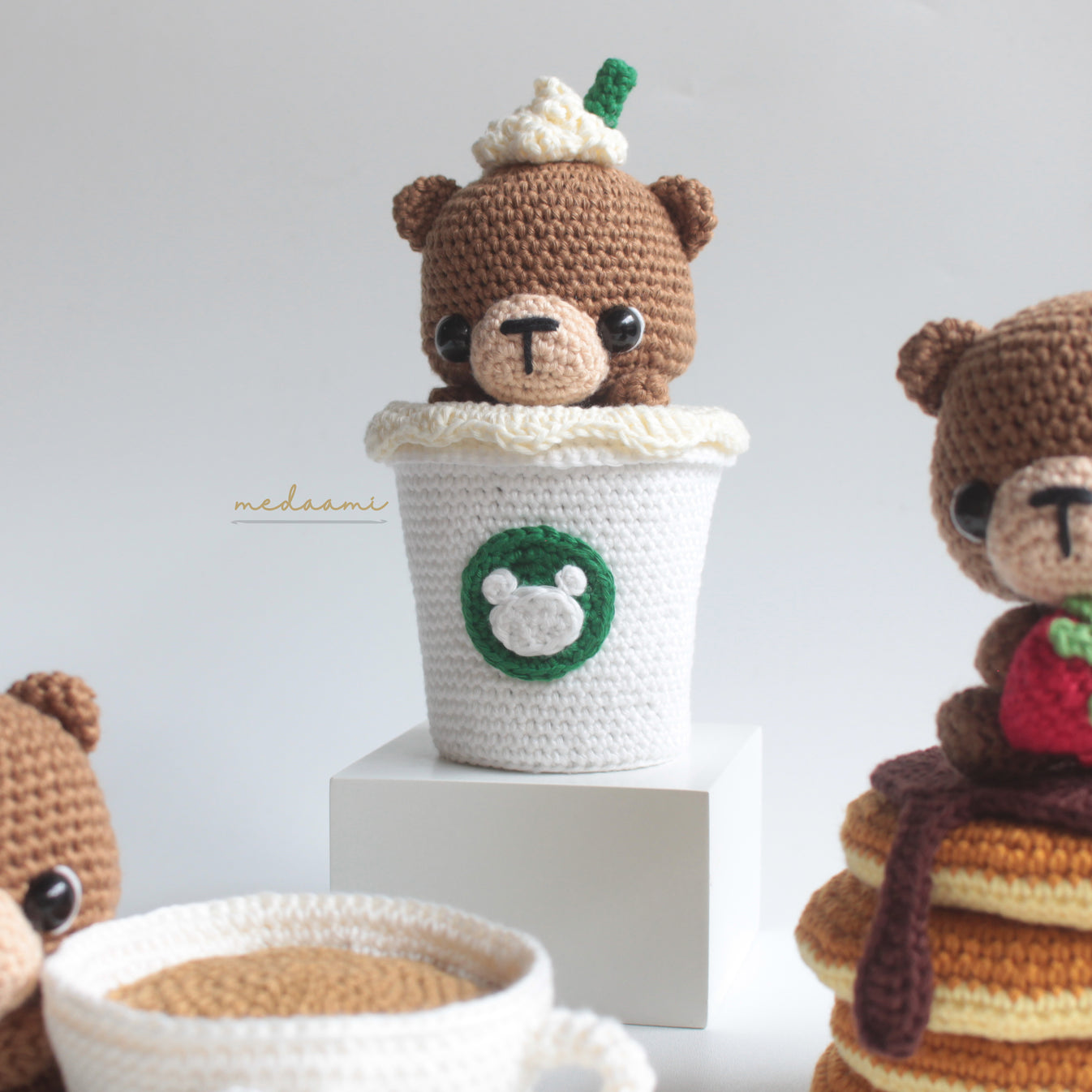 Latte Bear Amigurumi Pattern – Medaami Patterns