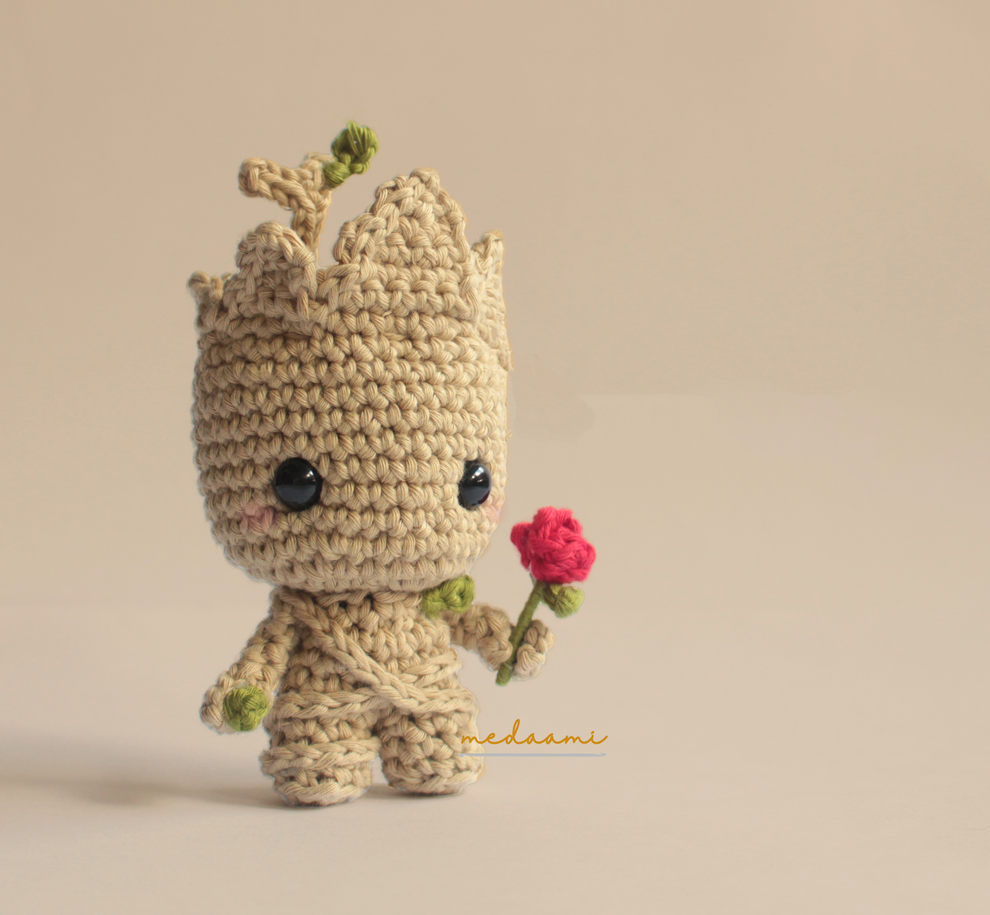 Baby Groot Amigurumi Crochet Doll Pattern – Medaami Patterns