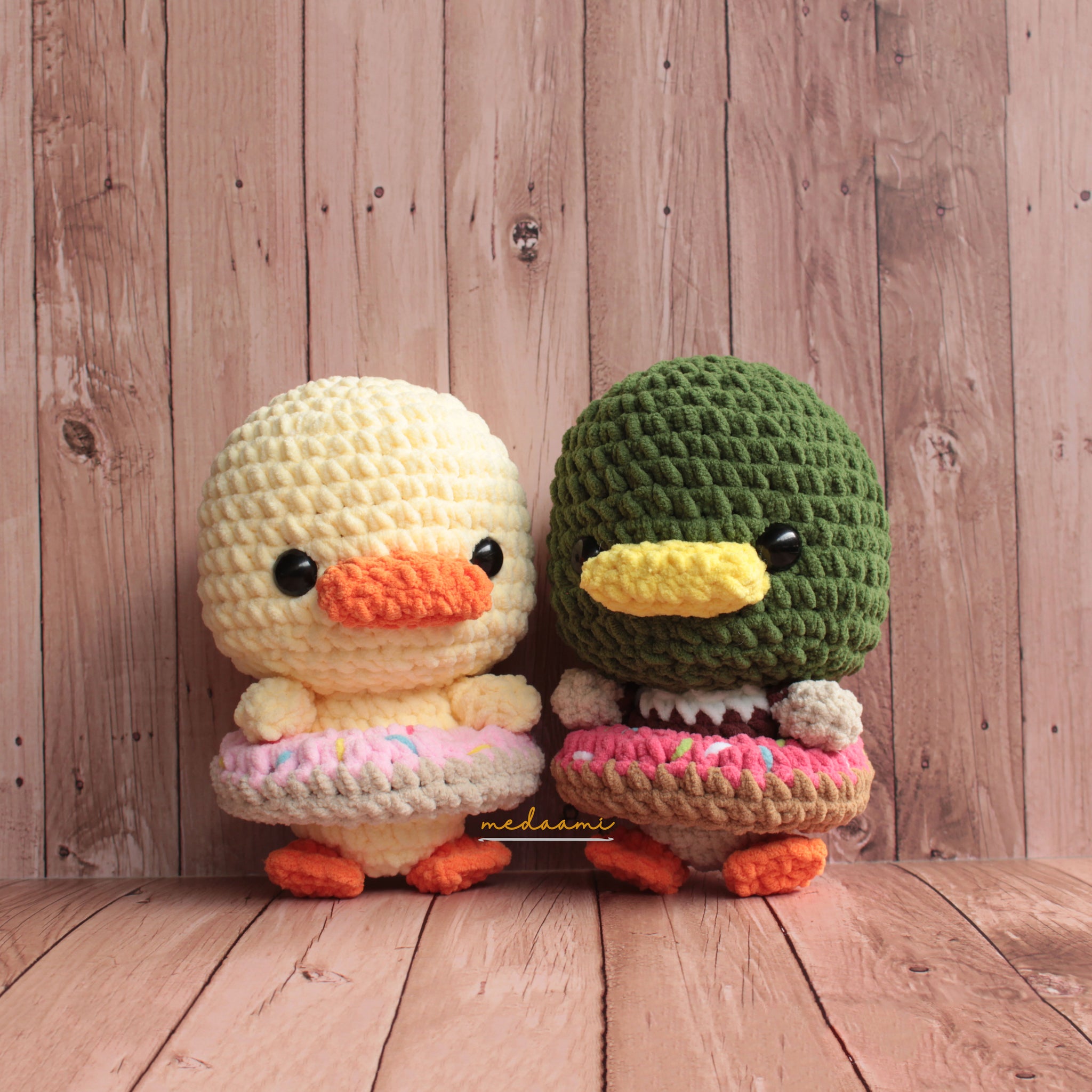 Chunky Ducks in Donuts Amigurumi Crochet Doll Pattern – Medaami Patterns