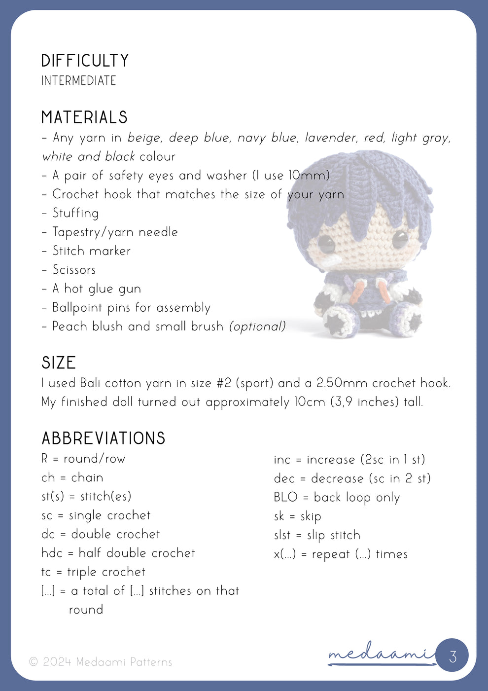 Iso Valorant Agent Amigurumi Pattern – Medaami Patterns